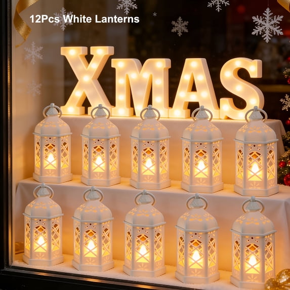 12pcs/set LED Lanterns | Vintage Hanging Lanterns, Candle Lanterns ...