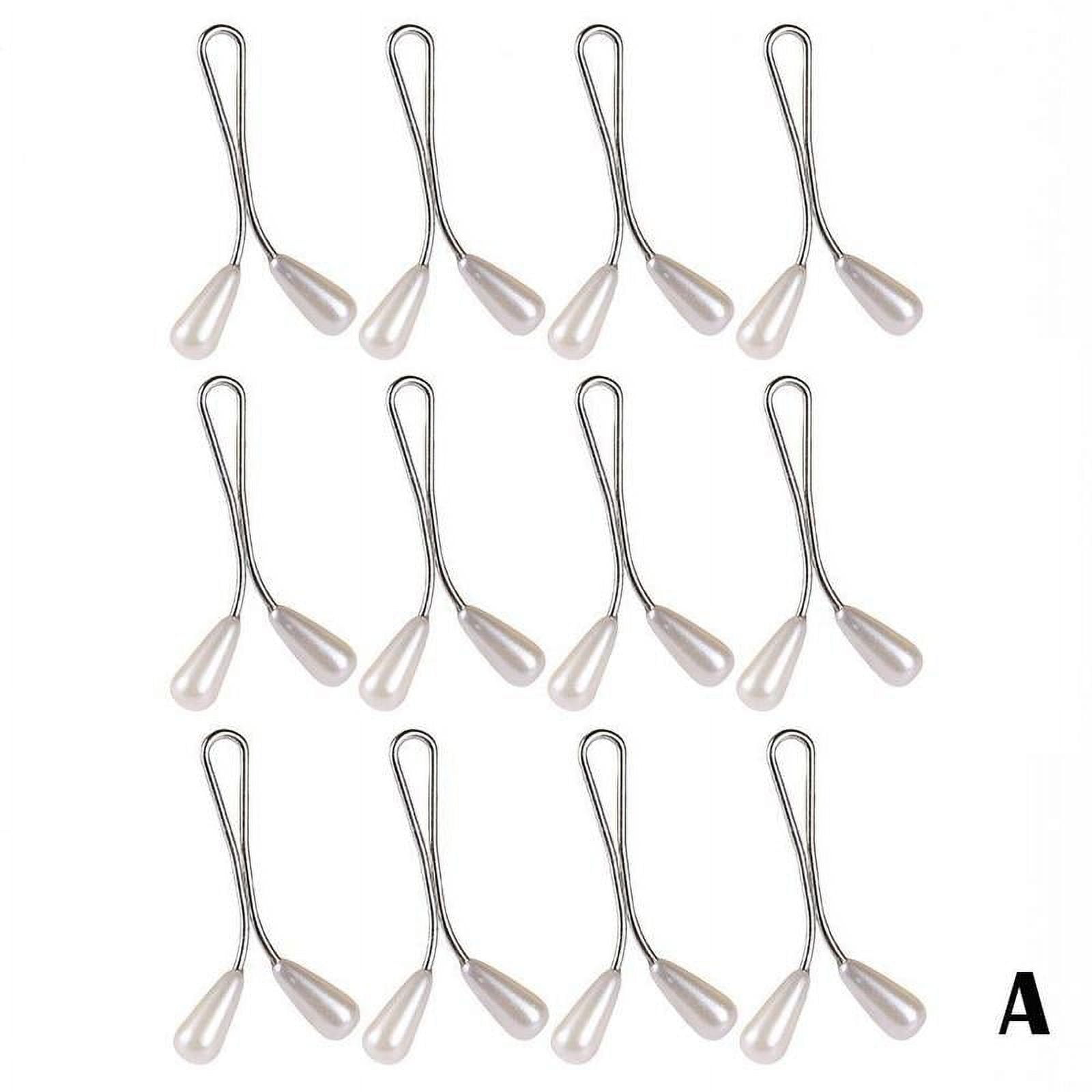 12pcs/set Oval Diamante Hijab Pin Clips Brooch Scarf Water Gifts Shawl ...