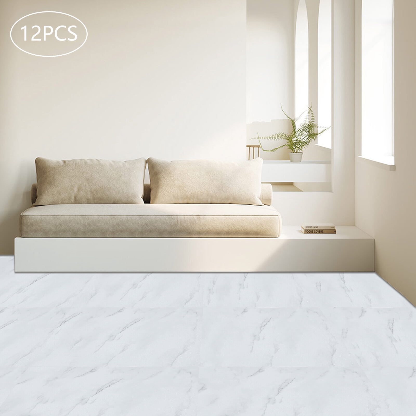 12pcs/set PVC Floor Tiles Floor Wood Tiles Peel Stick Self-Adhesive ...
