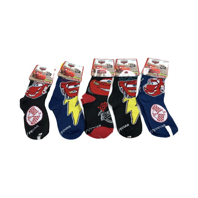 6 pk Disney CARS children socks (size4-6) - Walmart.com