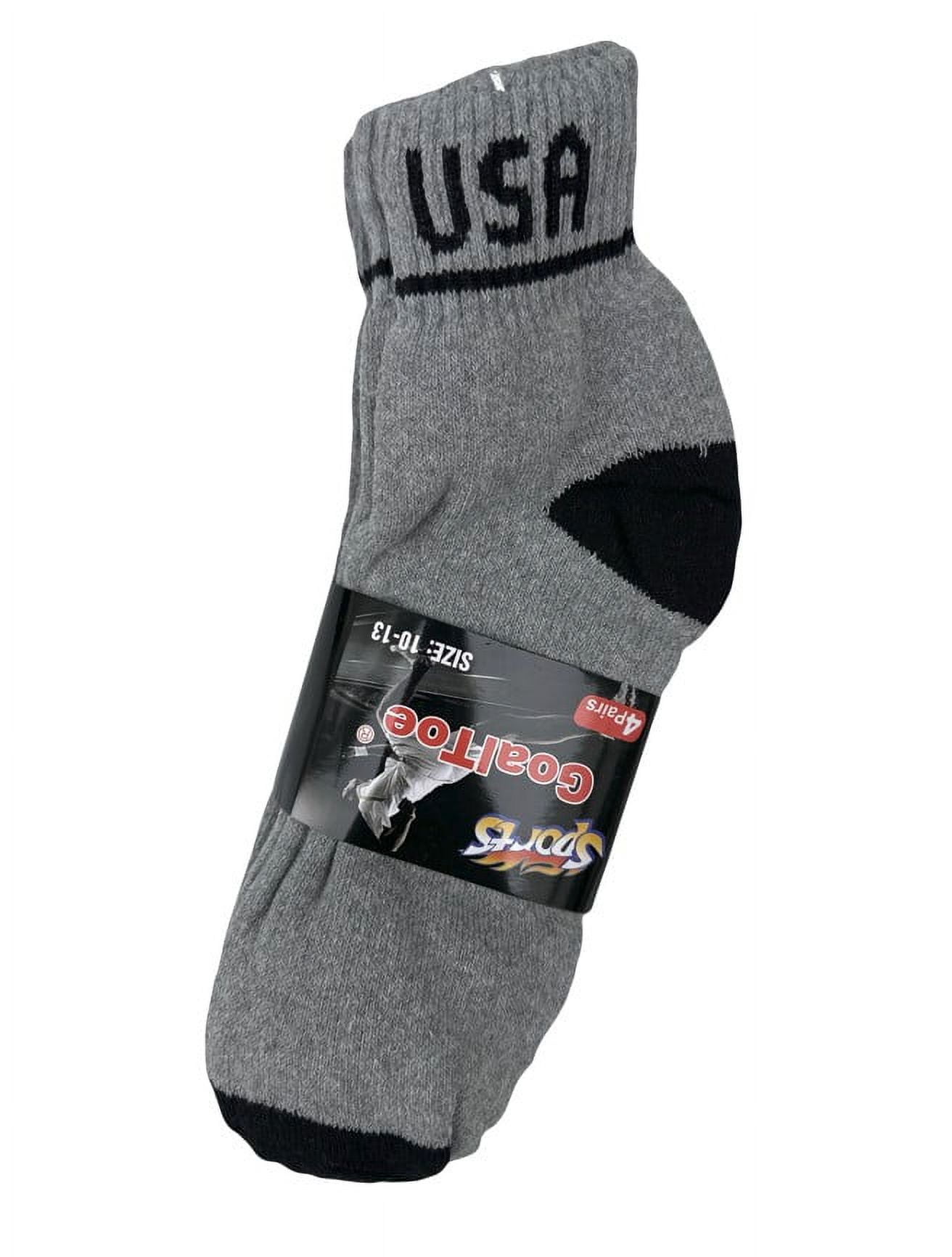 12pk Men's GoalToe USA Sports Socks (size10-13) - Walmart.com