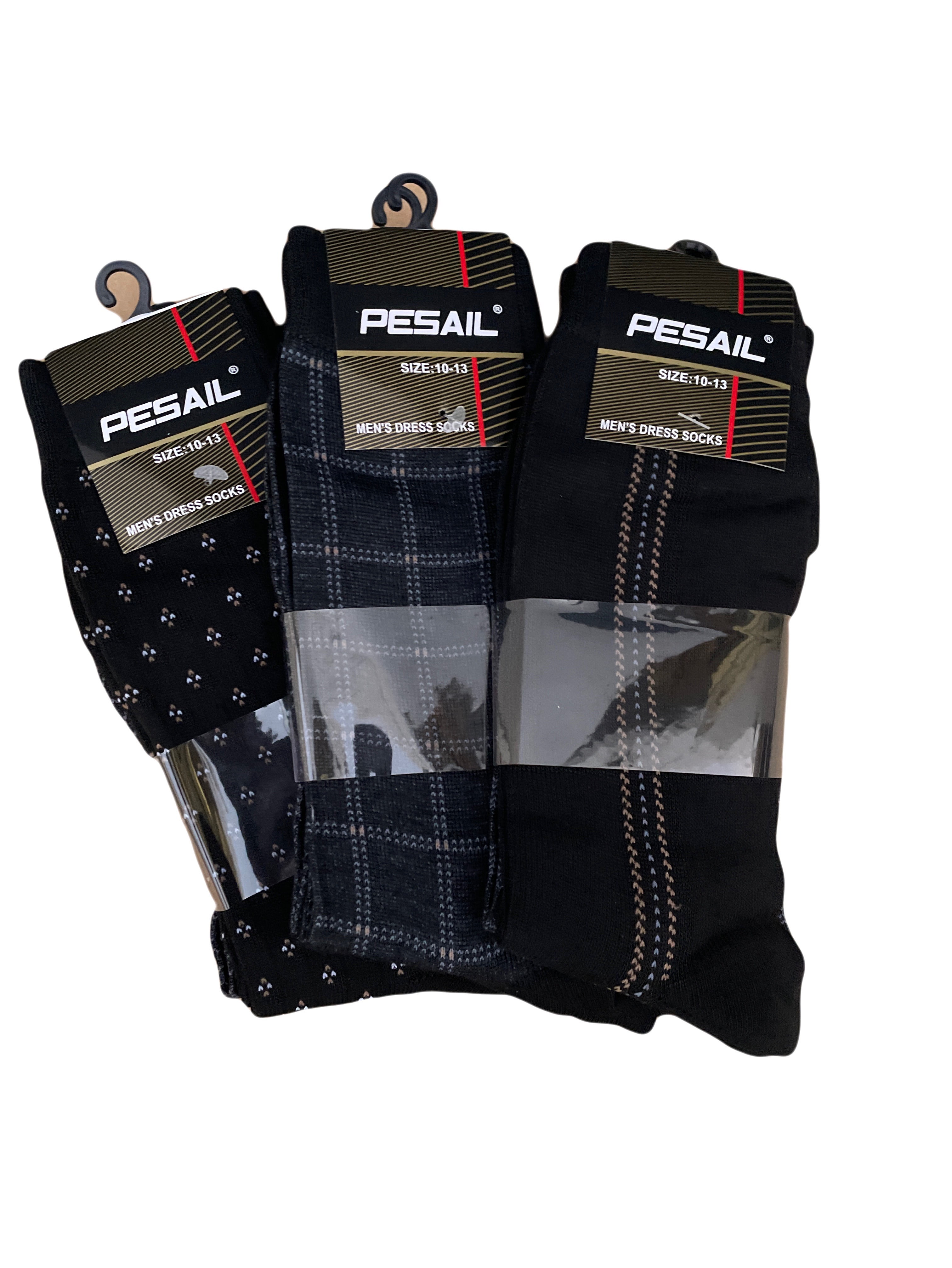 12pk Pesail Men's dark dress socks (Size 10-13) - Walmart.com