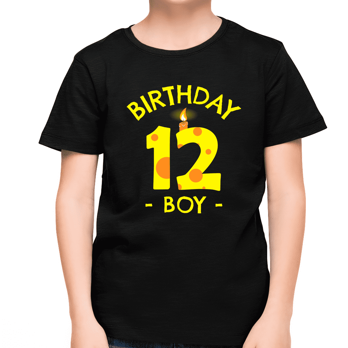 12th Birthday Candle 12th Birthday Boy Shirt 12 Year Old Boy 12th ...