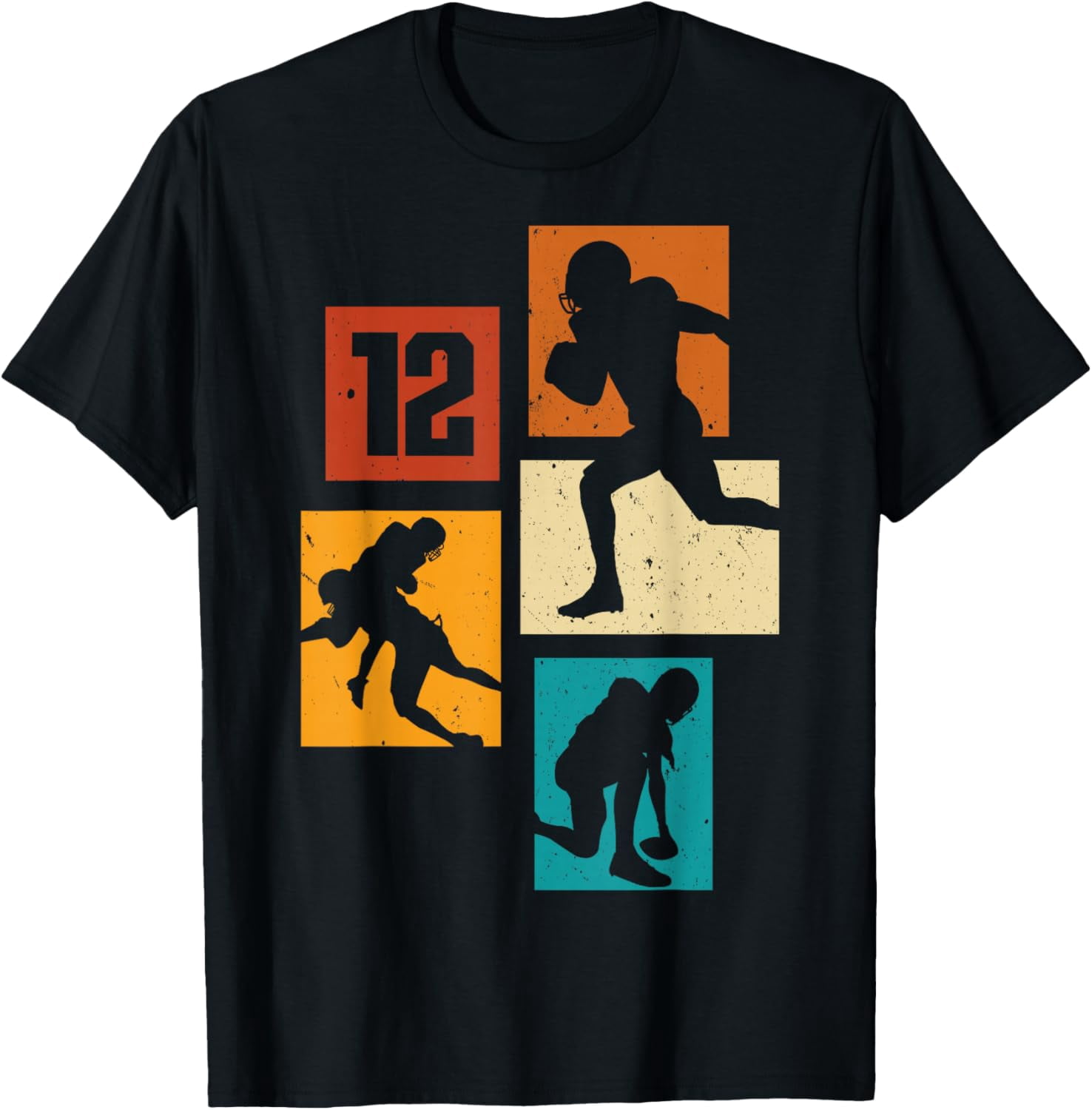 12th Birthday Retro American Football 12 Years Old T-Shirt - Walmart.com
