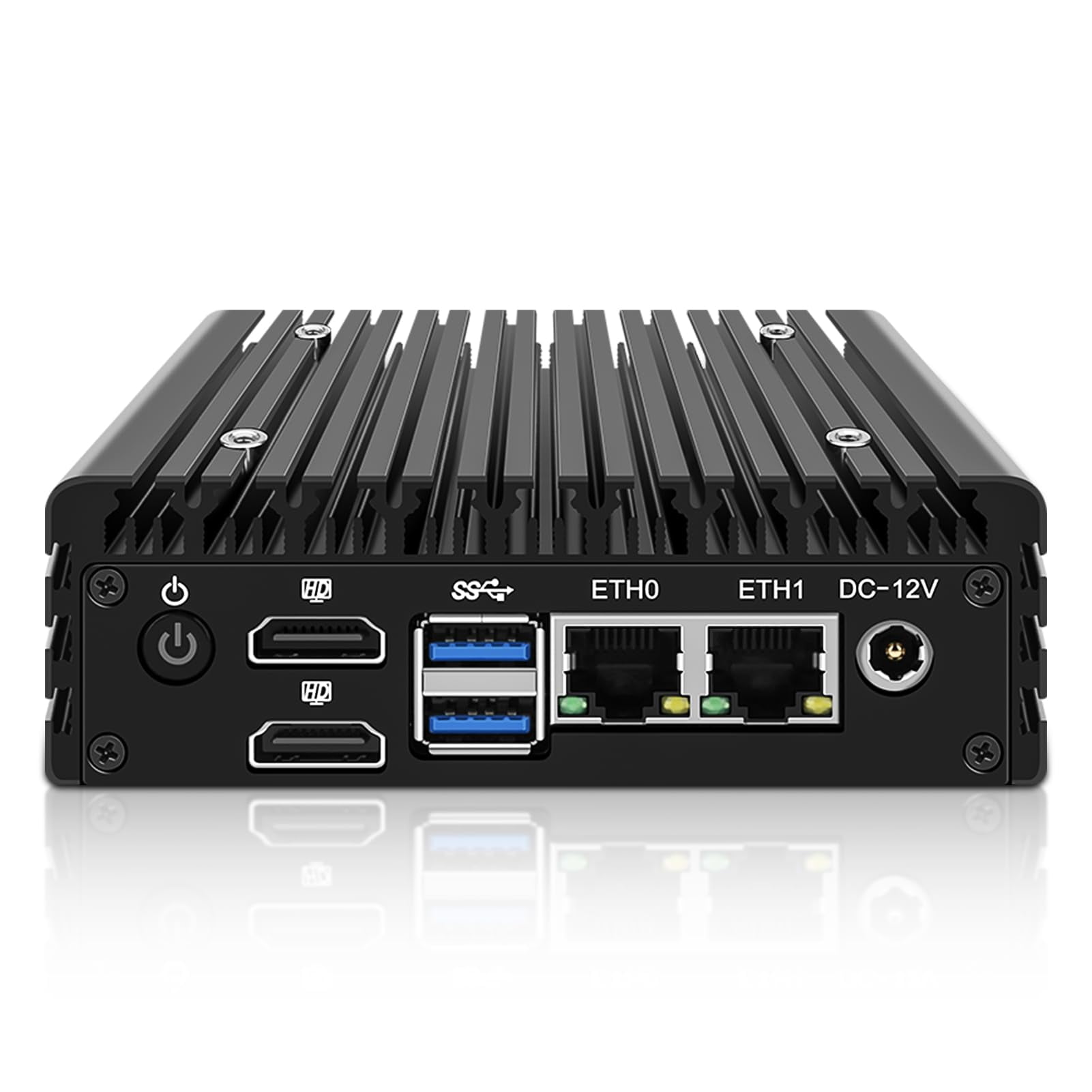 12th Gen Firewall Micro Appliance,2xi226-V 2.5G LAN Fanless Mini PC ...