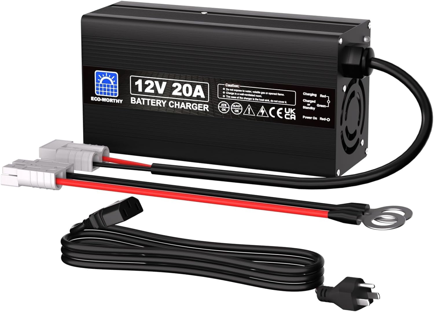 **12v 20a lithium battery charger 14.6v lifepo4 battery charger with ...