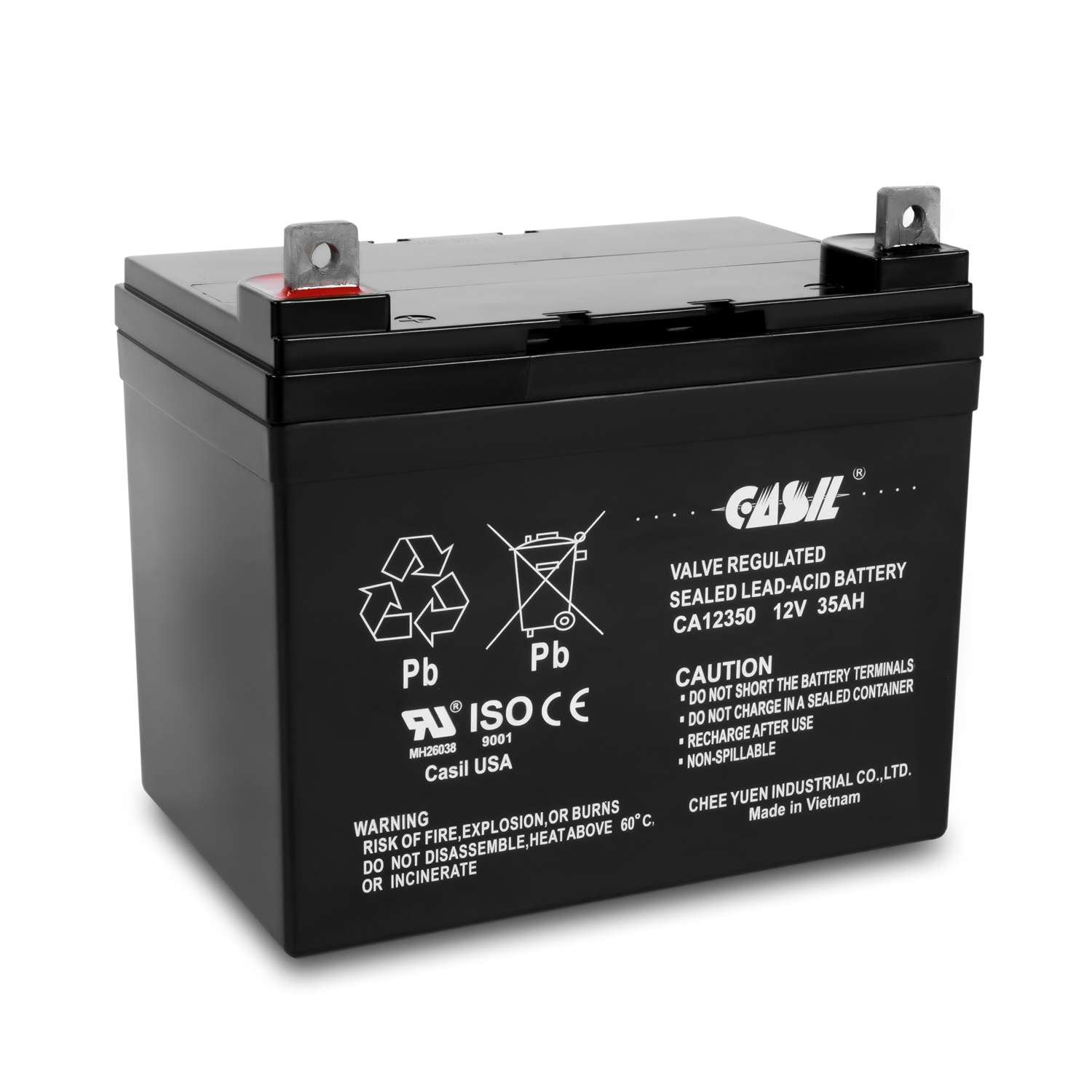 12v 35ah CA12350 AGM SLA Sealed Lead Acid Battery Replaces Weize ...