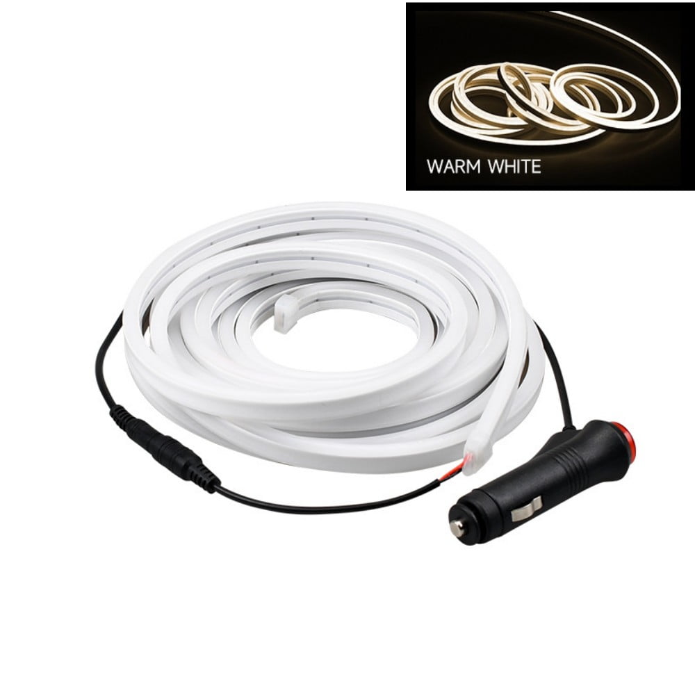 12v 5m car trunk atmosphere lamp strip for tesla model y 4 colors frunk ...