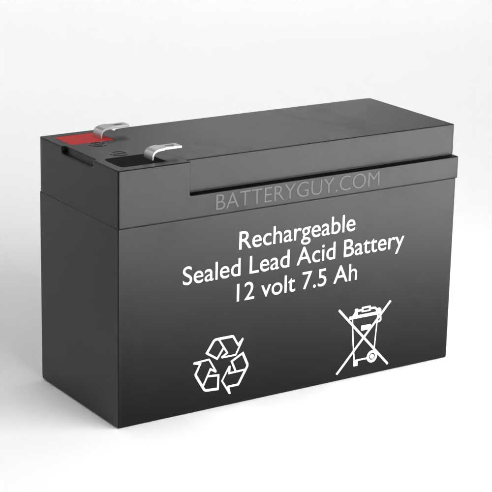 12v 7.5Ah rechargeable Sealed Lead Acid High Rate battery ~ BGH-1275F2 ...