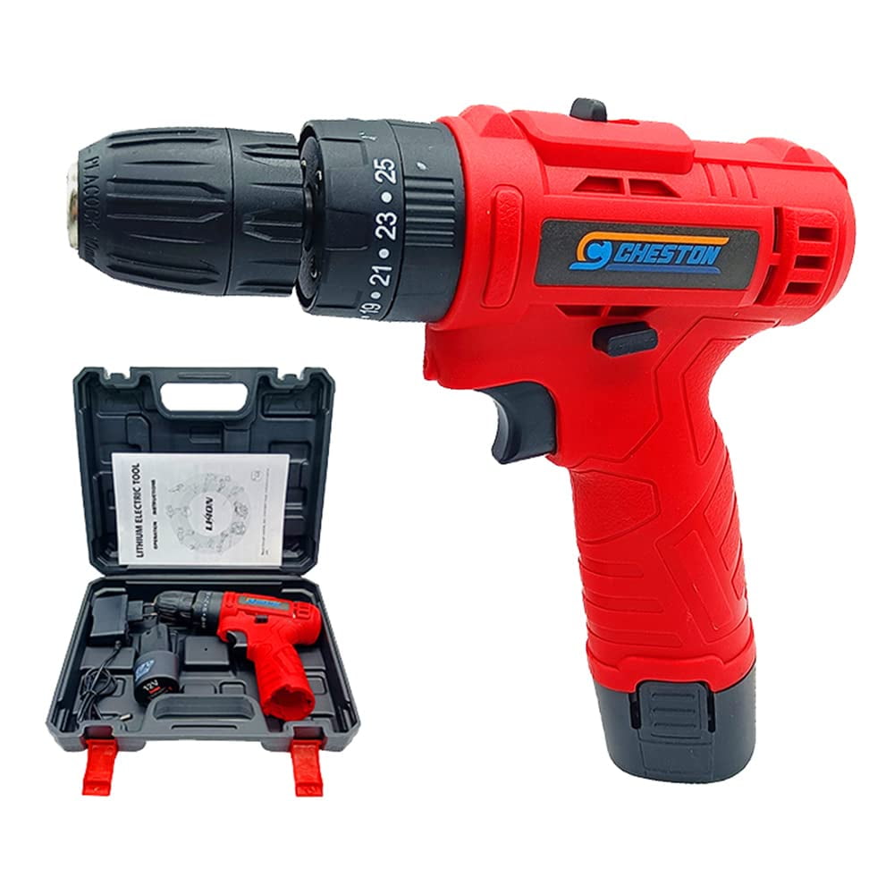 12v Cordless Impact Drill Machine Screwdriver | 10mm Keyless Chuck ...