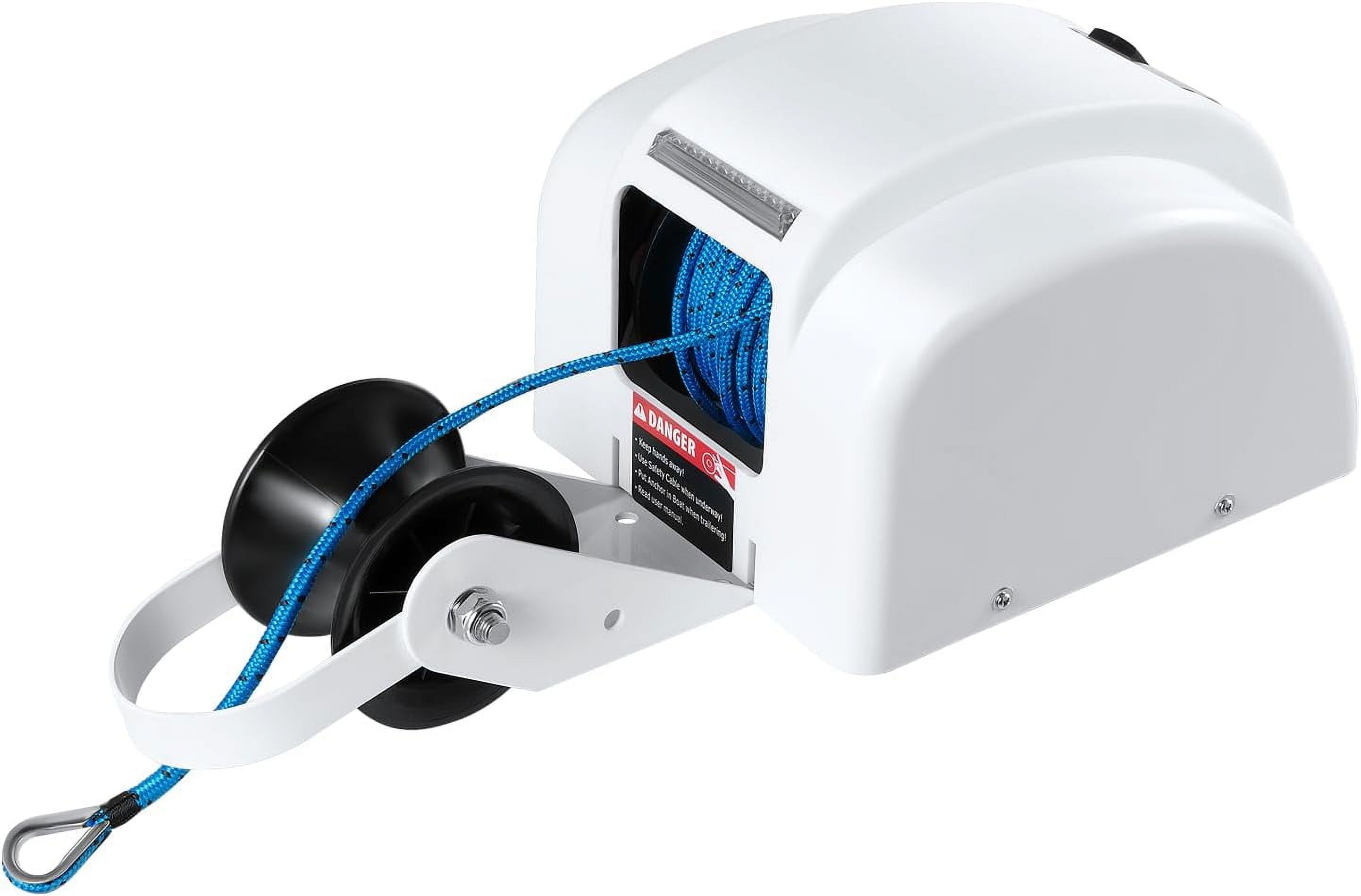12v Electric Boat Anchor Winch 45lbs Capacity Electric Boat Anchor with ...