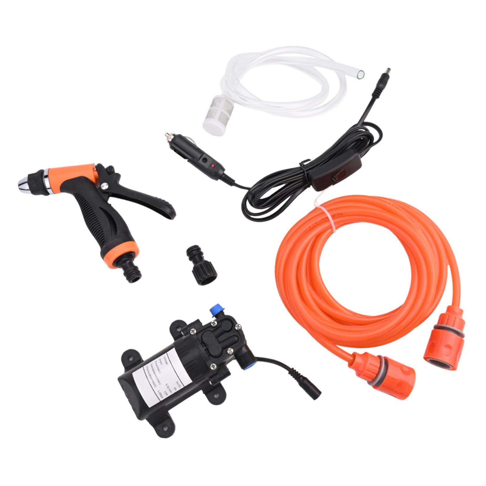 12v High Pressure Water Pump Portable Car Wash Set Household Car Wash ...