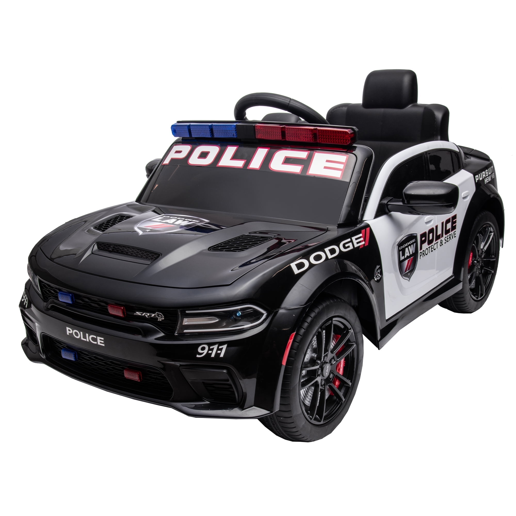 12v Kids ride on police car W/Parents Remote Control ,electric cart for ...