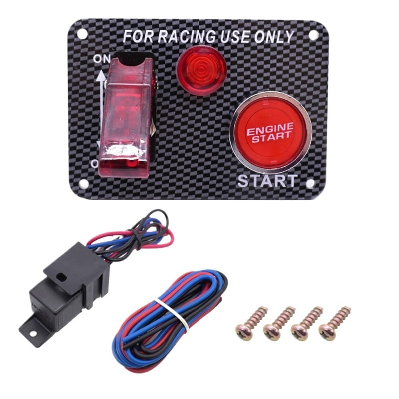 12v Switch Panel Interruptor Car Trunk LED Light Ignition Toggle Engine ...