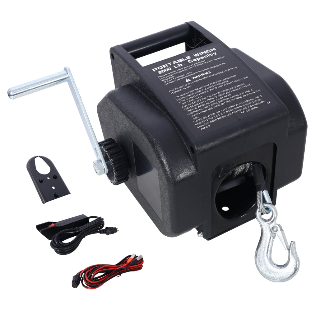 12v Trailer Winch,Reversible Electric Winch, for Boats up to 5000 lbs ...