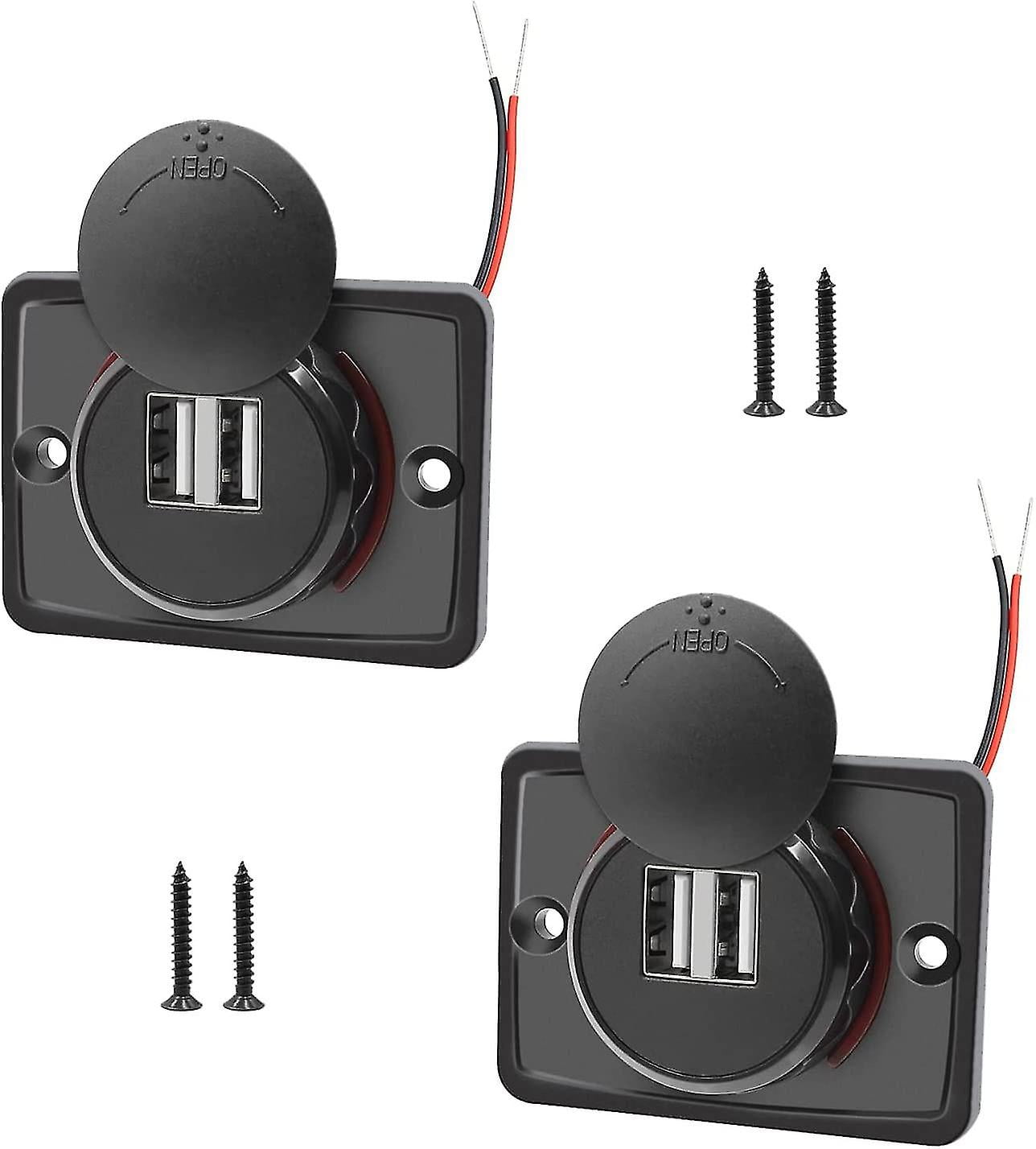 12v Usb Socket, 12v Usb Port Dual Usb 12v Motorhome Socket, 3.1a Usb ...