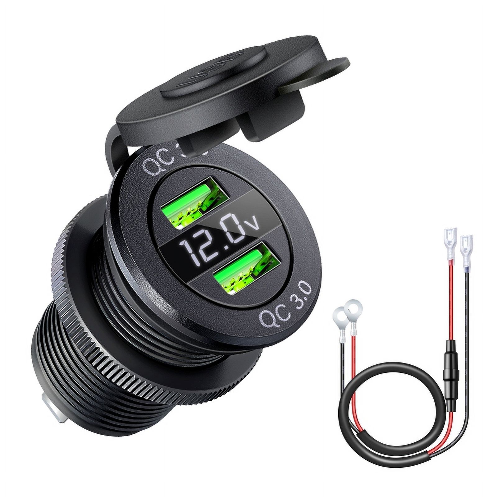 12v plug tomada usb automotiva car power socket PD Type C and QC3.0 USB ...