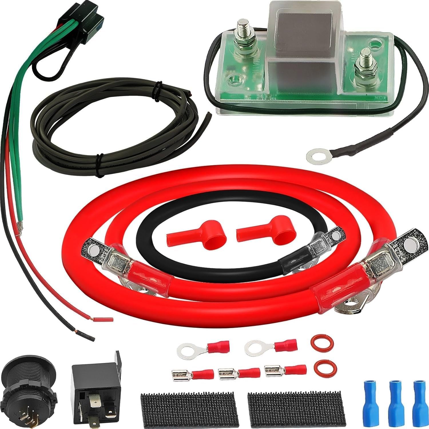 12v utv dual battery isolator connect & monitor kit fit for honda ...