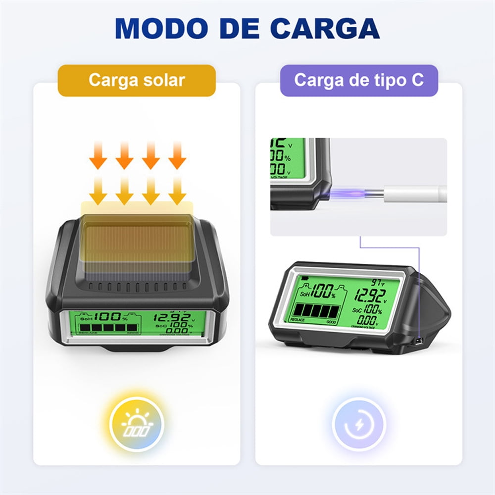 ,12volt Led Car Battery Led Battery Headup Display Battery Tester 4k H ...