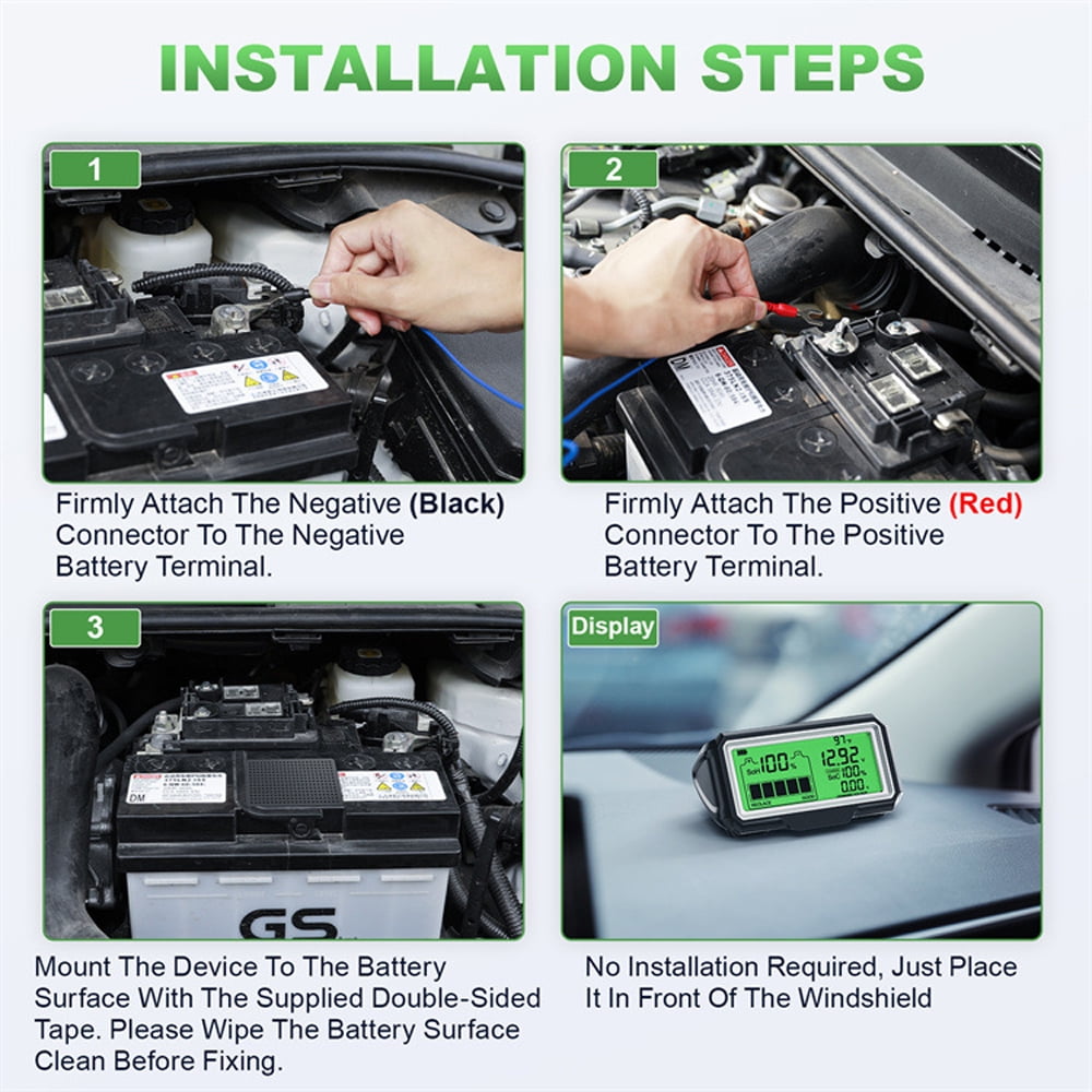 ,12volt Led Tester Compatible Headup Display Led Battery Display ...