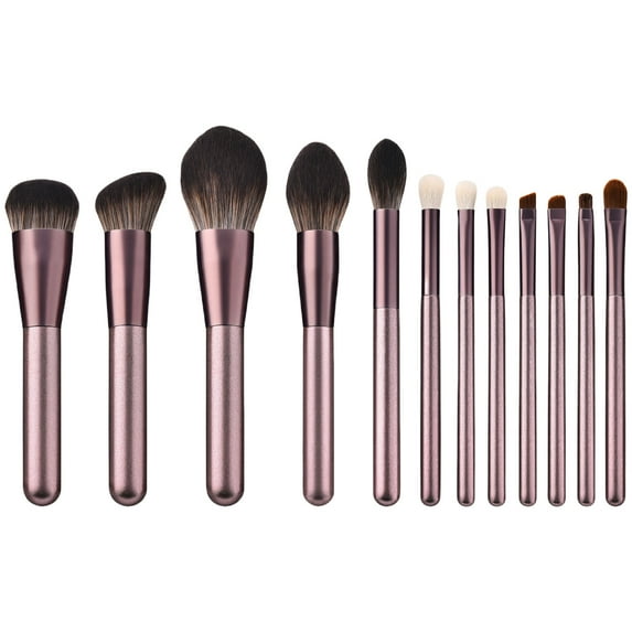 12x Makeup Brushes Set Basic Essential Brush Set Cosmetic Brush Full ...
