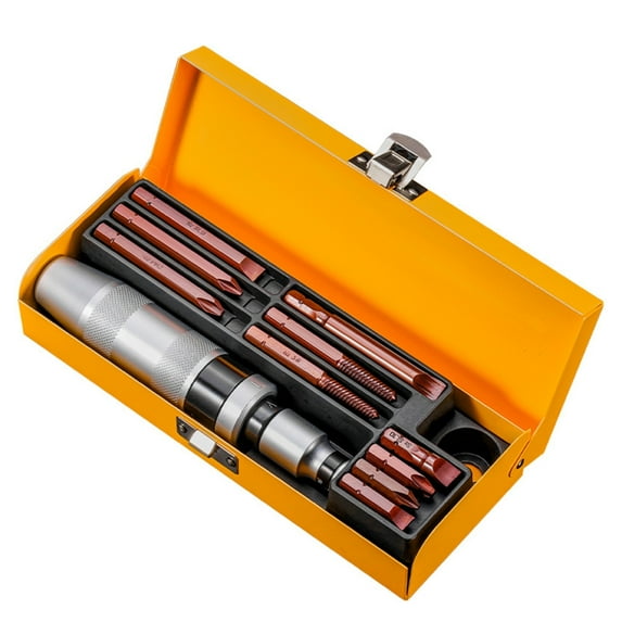 12x Manual Impact Driver Set Alloy Steel Bit for Tackling Extracting ...