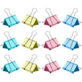 12x Paper Clamps Foldback Clips Writing Paper Clips 25mm/32mm/41mm/51mm ...