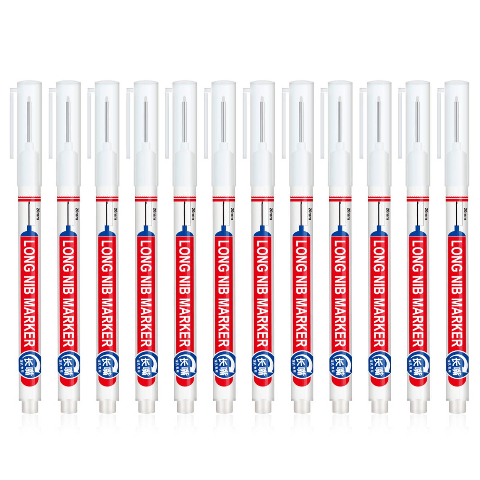 12x/Set Waterproof Deep Hole Marker Pens Multi-purpose Quick-drying ...