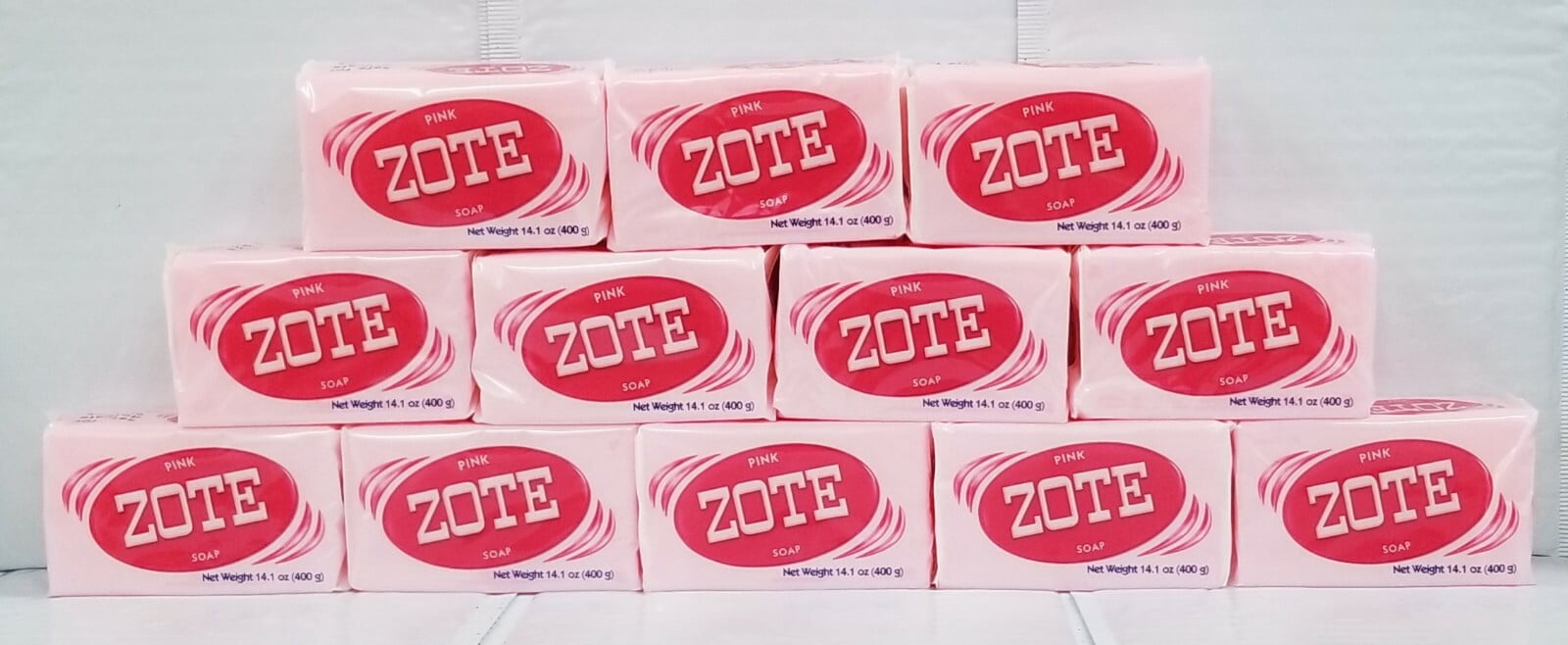 12x Zote Pink Soap Bars 14.1oz Hand Wash Soap for Stains 400g Large ...