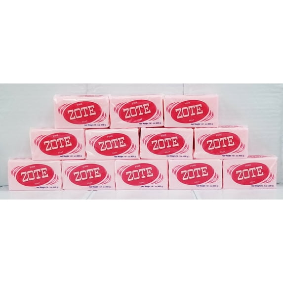 12x Zote Pink Soap Bars 14.1oz Hand Wash Soap for Stains 400g Large ...