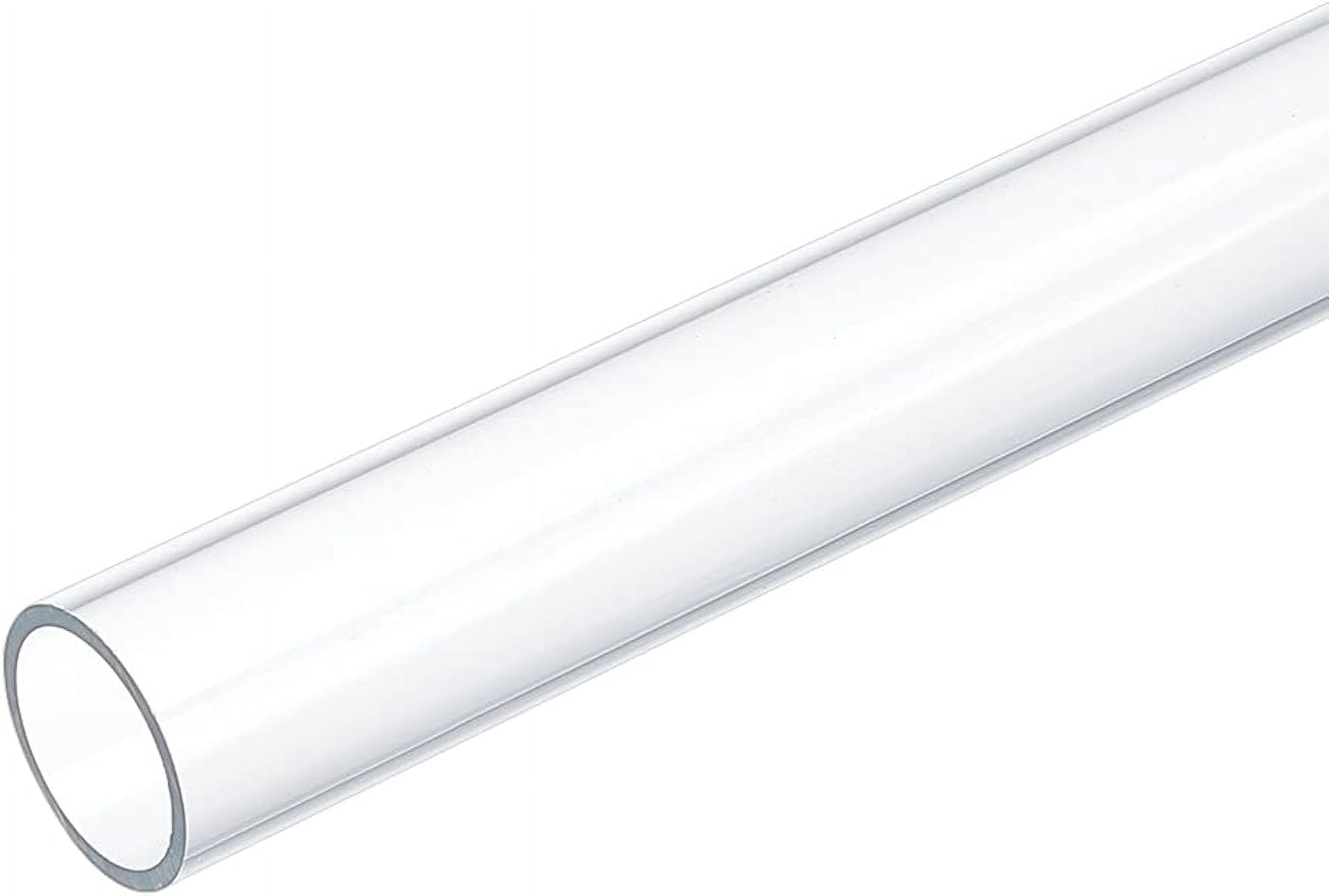 12x0.9 Inch Acrylic Round Tube Clear Rigid Acrylic Pipe Clear Round ...