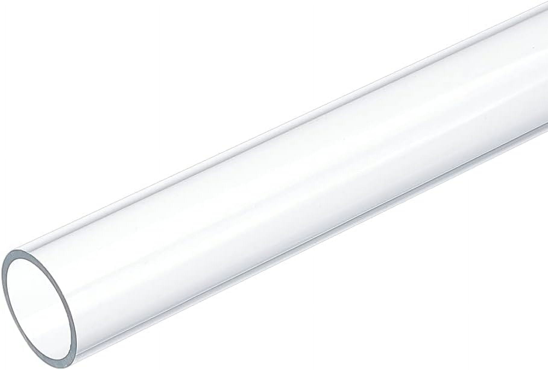 12x1 Inch Acrylic Round Tube Clear Rigid Acrylic Pipe Clear Round Tube ...
