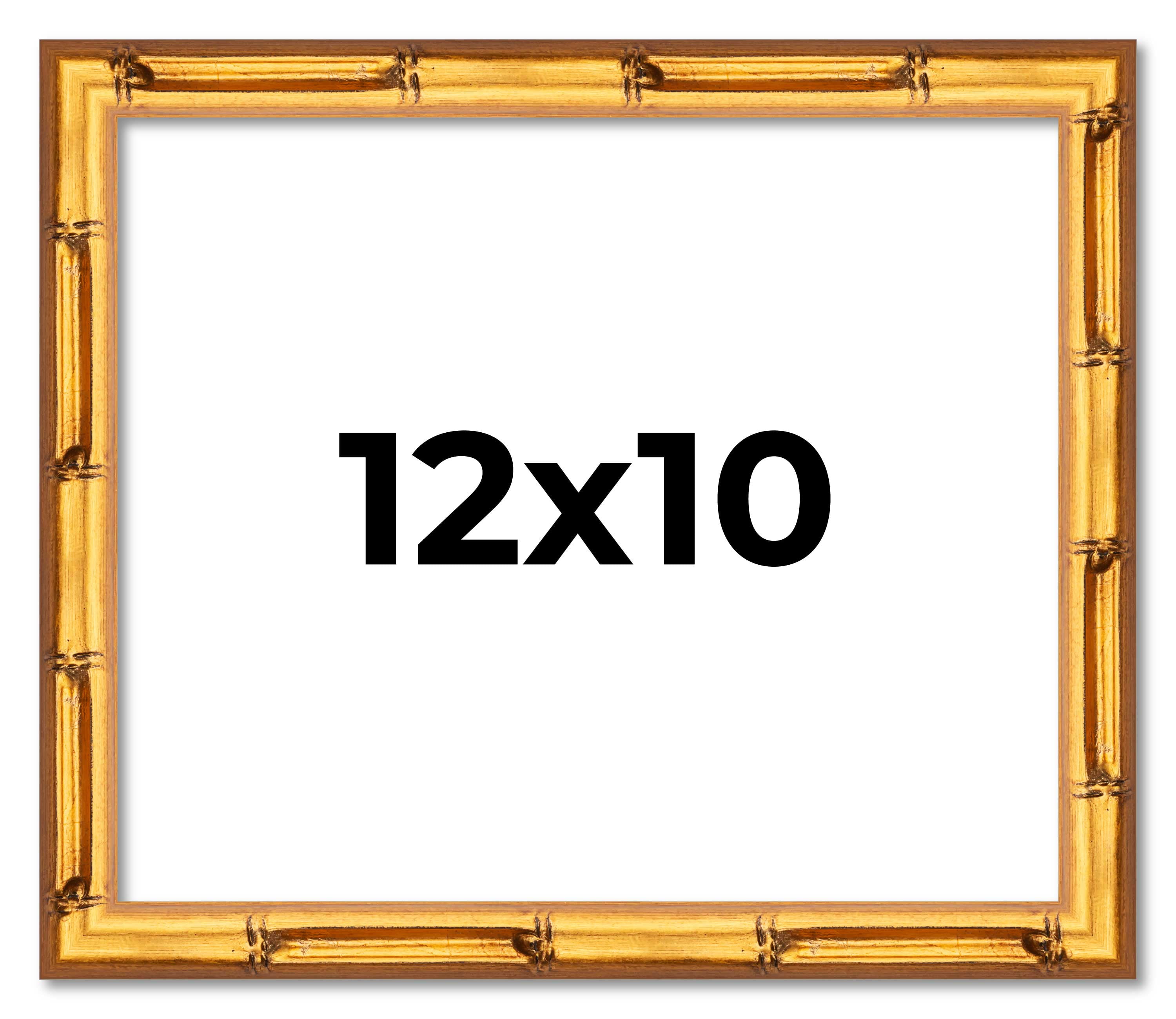 12x10 Frame Gold Bamboo Picture Frame - Complete Modern Photo Frame ...