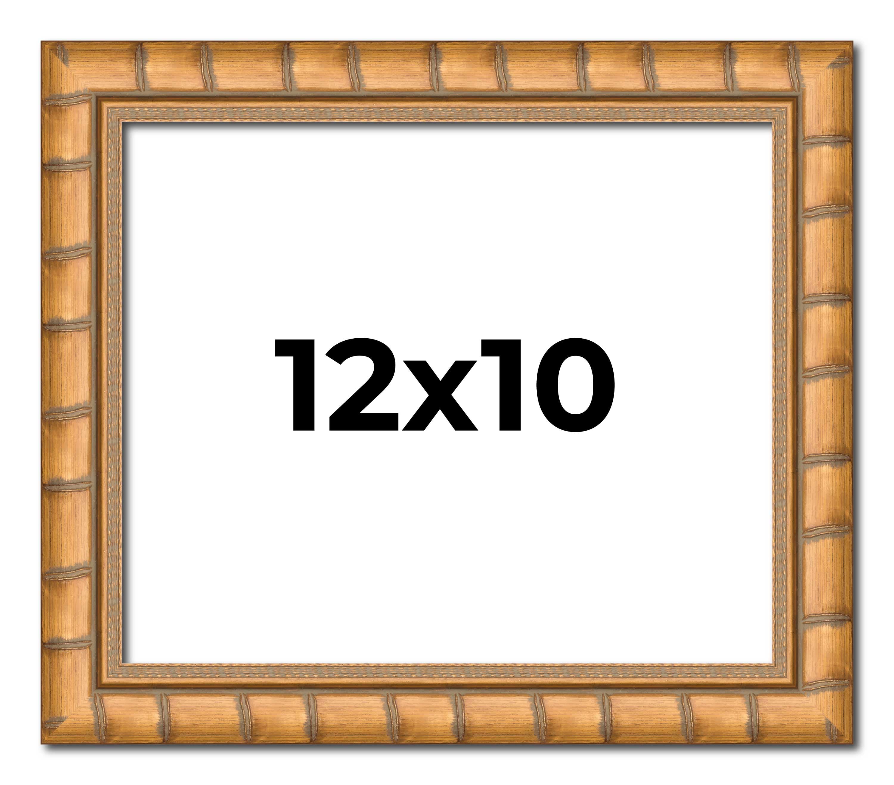 12x10 Frame Gold Real Wood Picture Frame Width 1.5 inches | Interior ...