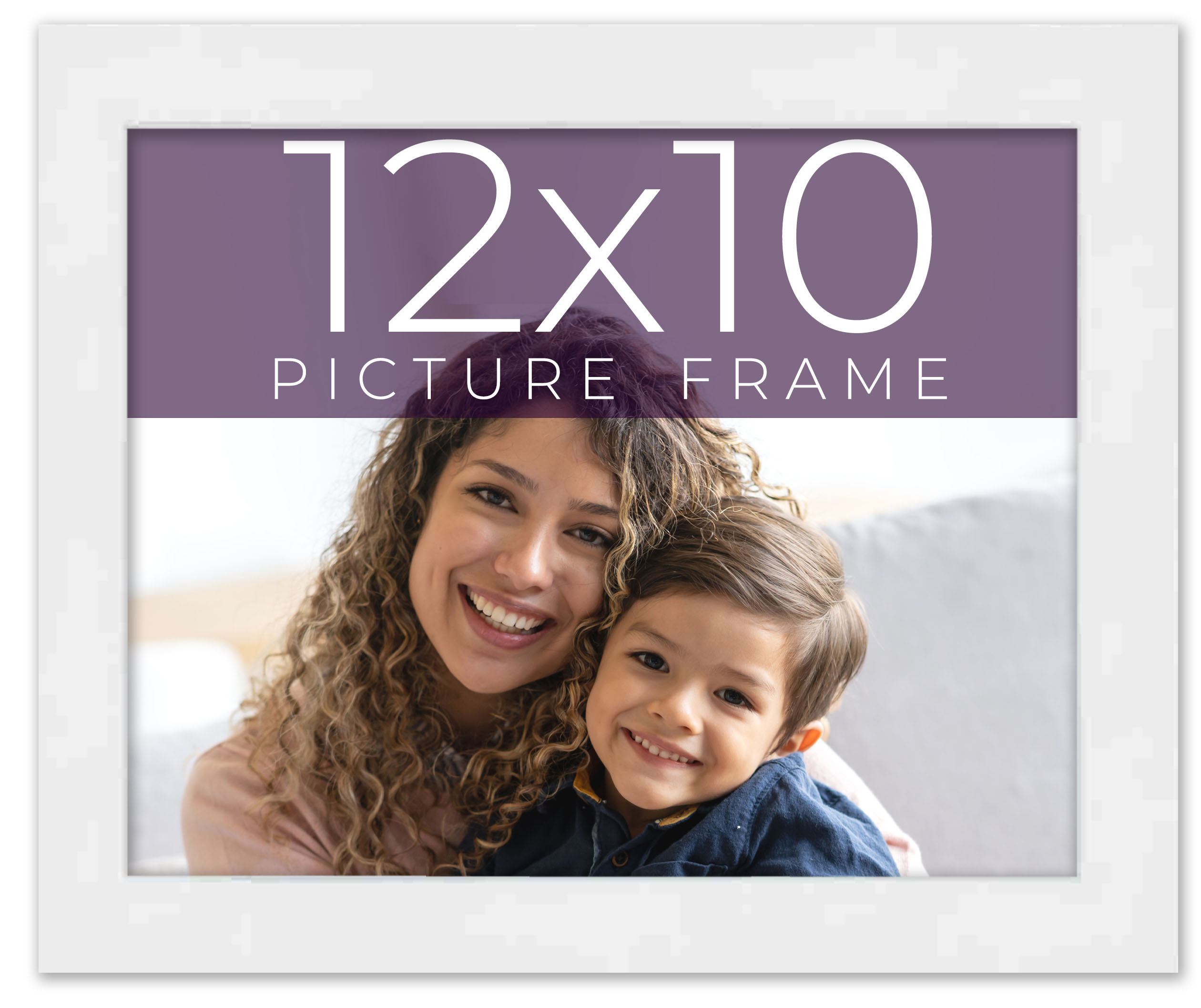 12x10 Frame White Real Wood Picture Frame Width 0.75 inches | Interior ...