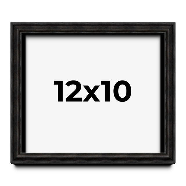 12x10 Shadow Box Black Rustic Barnwood Display Frame | 1.125 Inch Deep ...