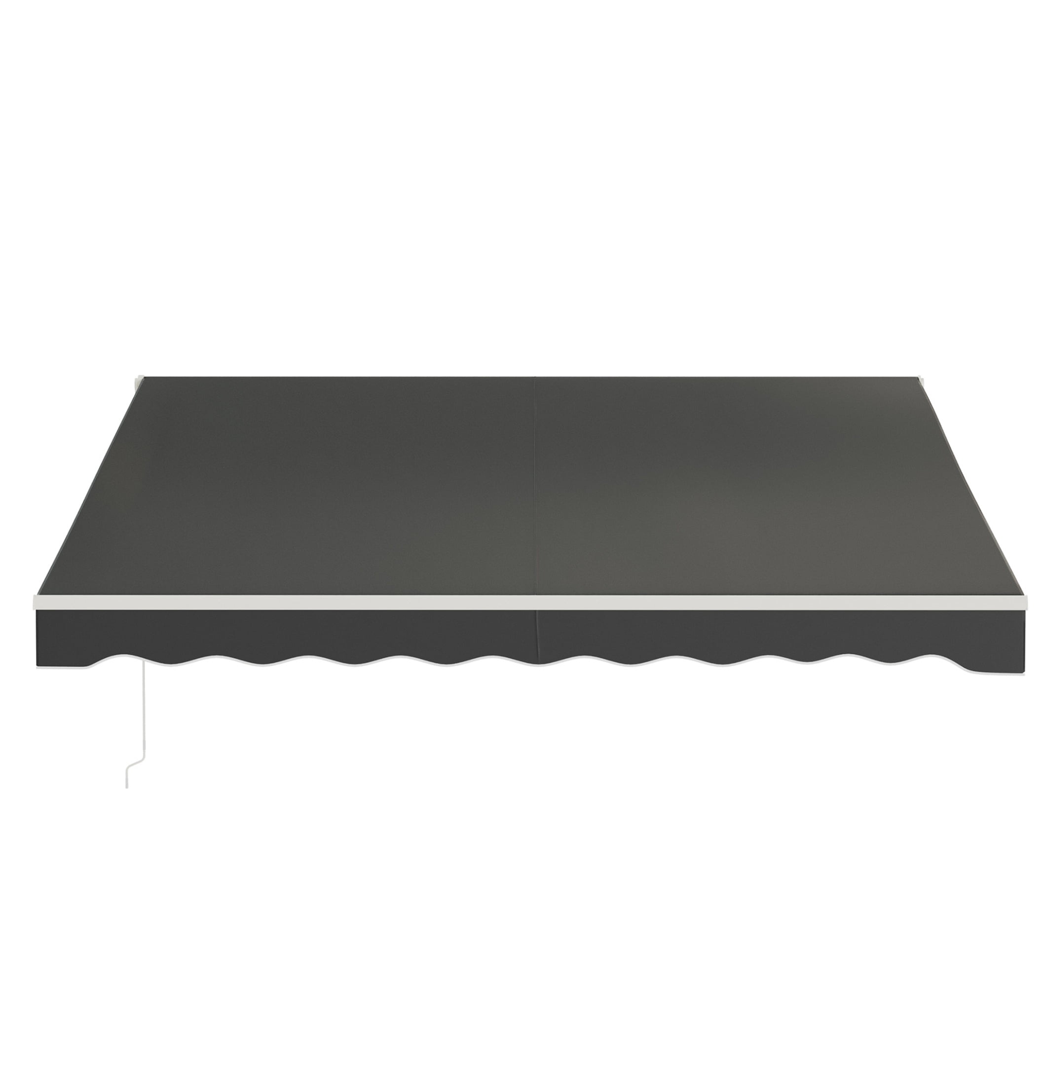 12x10ft Electric Retractable Awning - Remote & Crank Control - Black ...