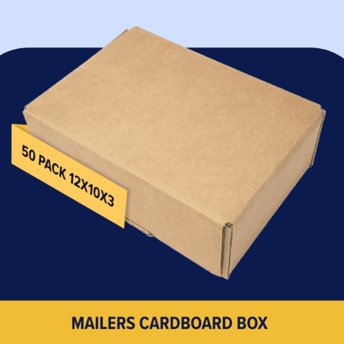 12x10x3 Shipping Boxes with Self-Sealing Strip – 50 Pack Corrugated ...