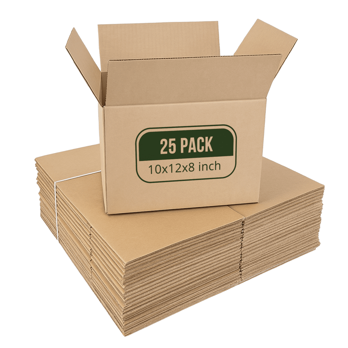 12x10x8 Moving Boxes Shipping Boxes Small, 25 Packs Cardboard Box ...