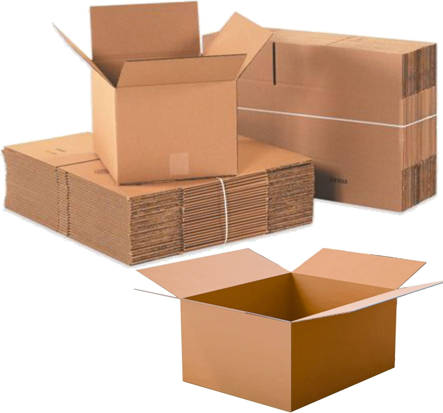 12x10x8 Moving & Shipping Boxes, Extra Strength, Heavy-Duty Corrugated ...