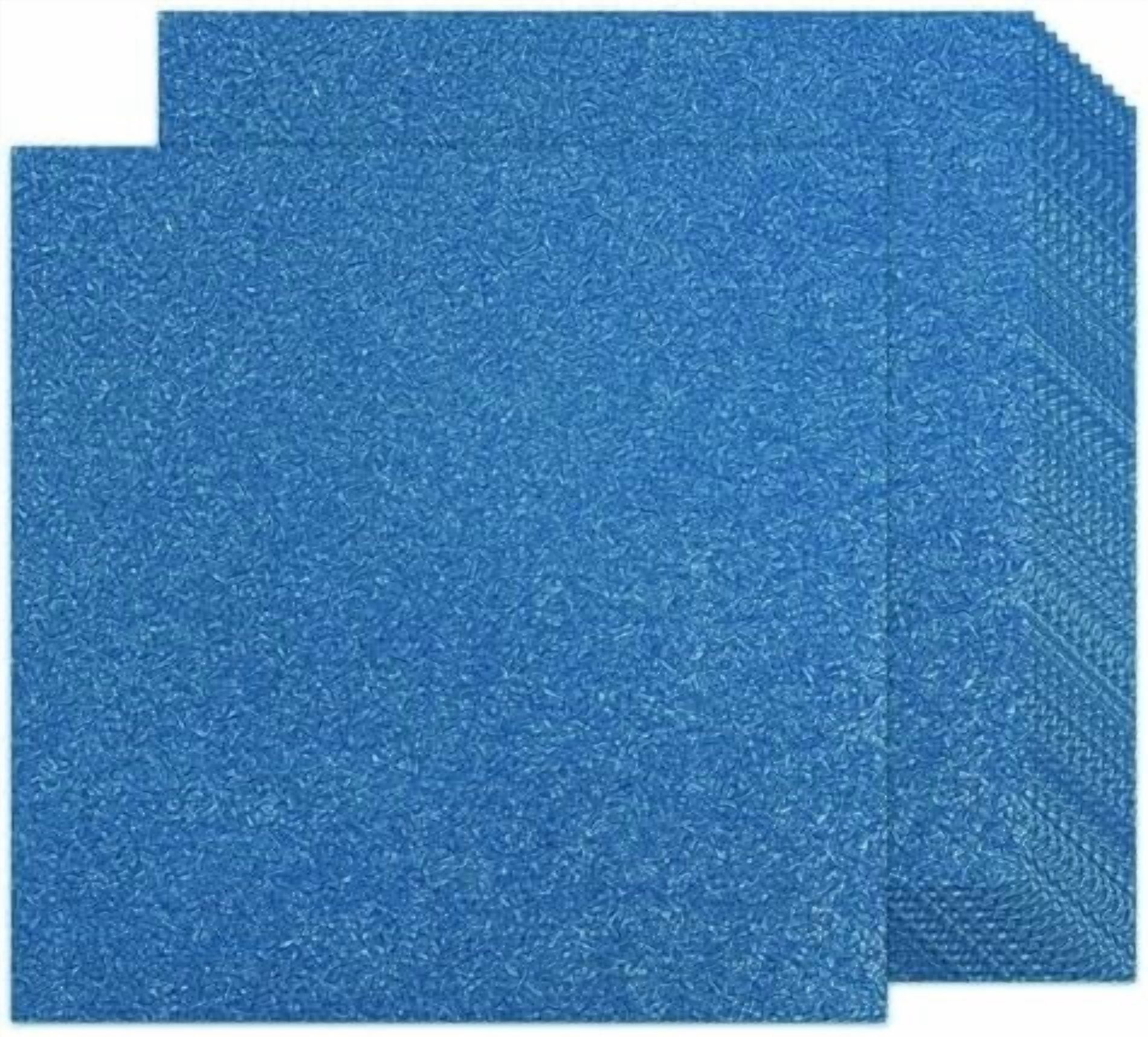 12x12 Double-sided Blue Glitter Cardstock - Glitter Paper, 24 Sheets ...