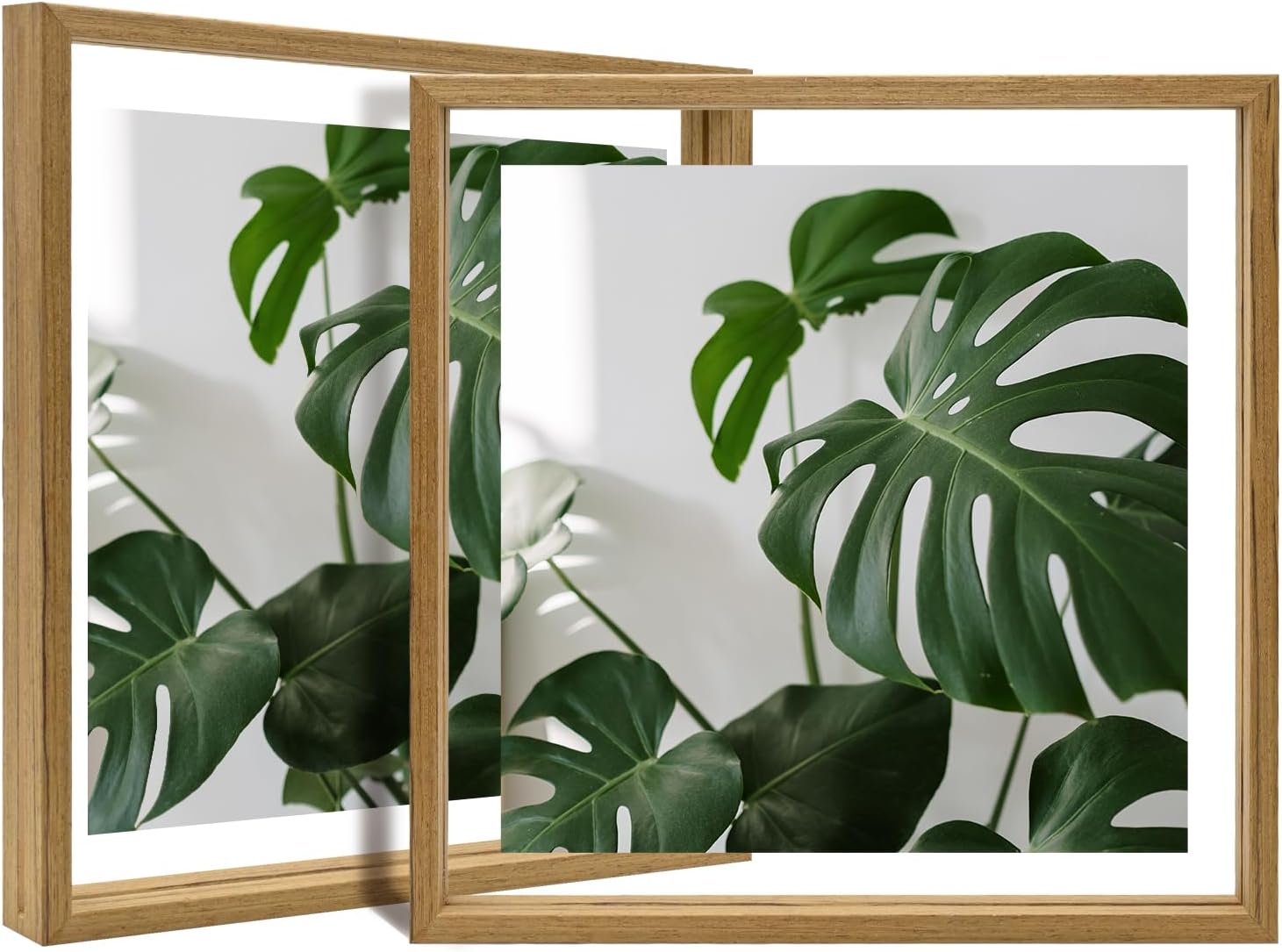 12x12 Floating Frames Set of 2, Double Plexiglass Picture Frame, Made ...