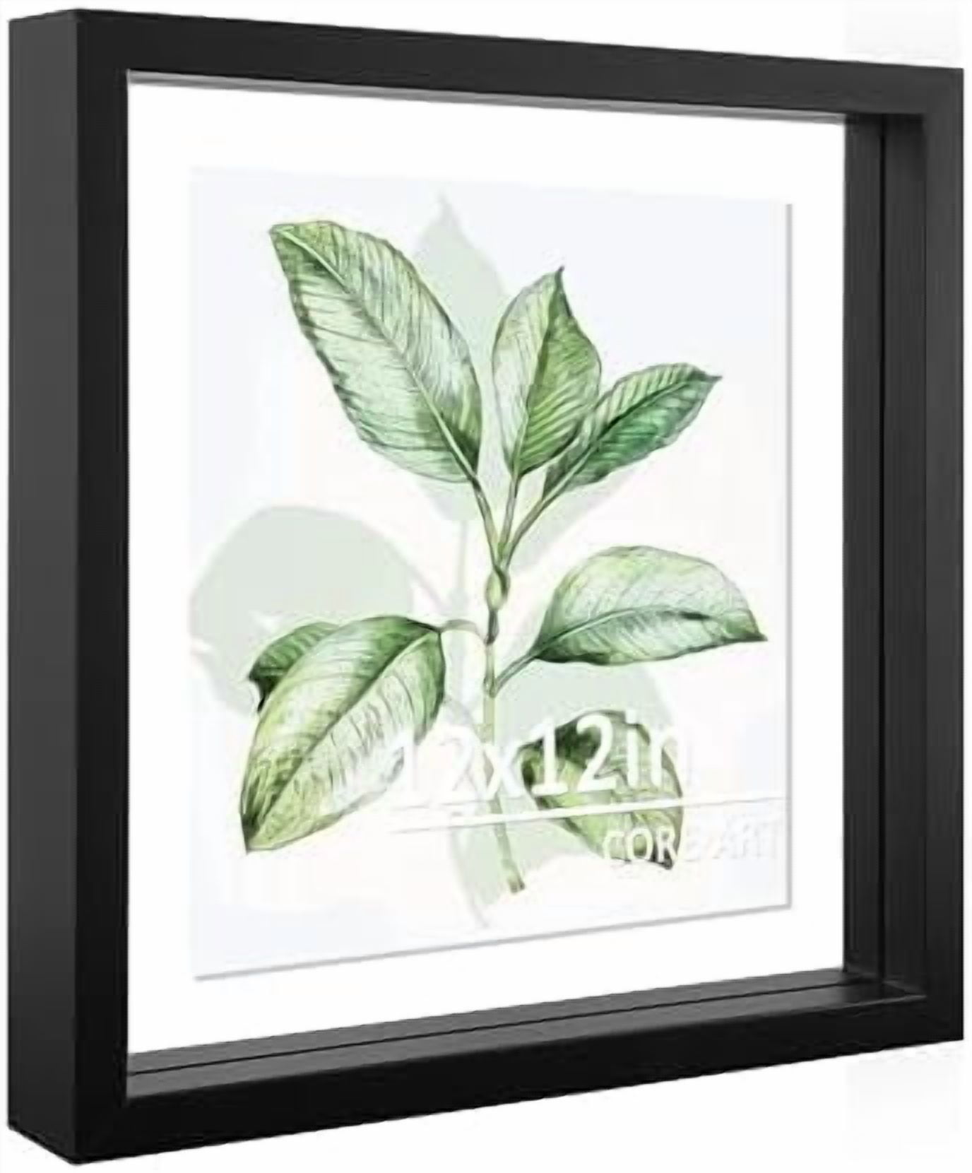 12x12 Floating Picture Frame,Double Plexglass Floating Frame for 10x10 ...