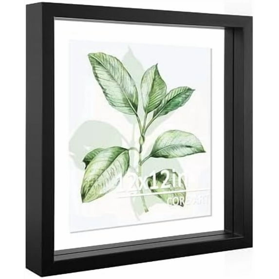 12x12 Floating Picture Frame,Double Plexglass Floating Frame for 10x10 ...