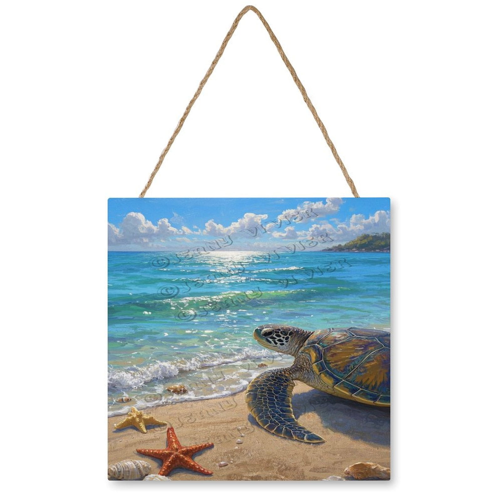 12x12 Inch Wooden Hanging Sign, Dolphin Design, Custom Wooden Plaque ...