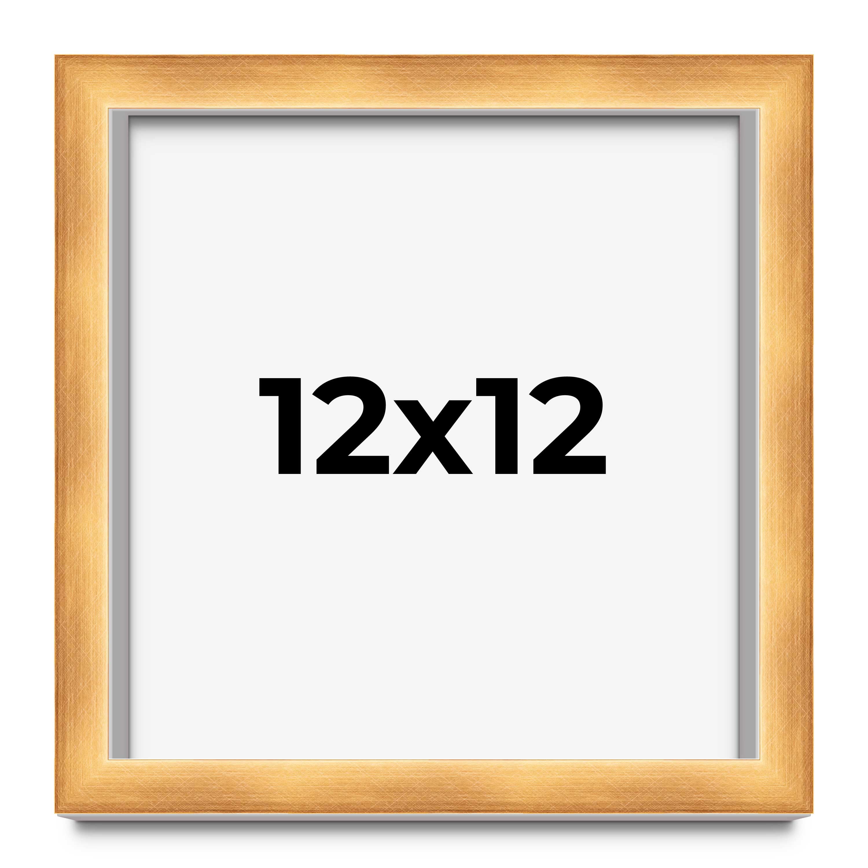 12x12 Shadow Box Bronze Cross-Brushed Display Frame | 1.625 Inches Deep ...