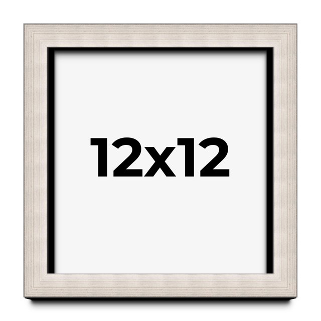 12x12 Shadow Box Brushed Silver | 1.5 Inch Deep | 1.25 Inch Moulding ...