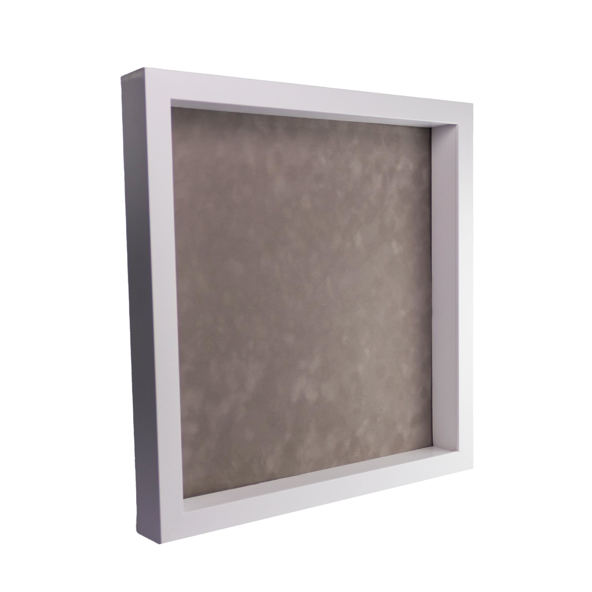 12x12 Shadow Box Frame In White With A 1 3/4" Usable Depth Includes ...