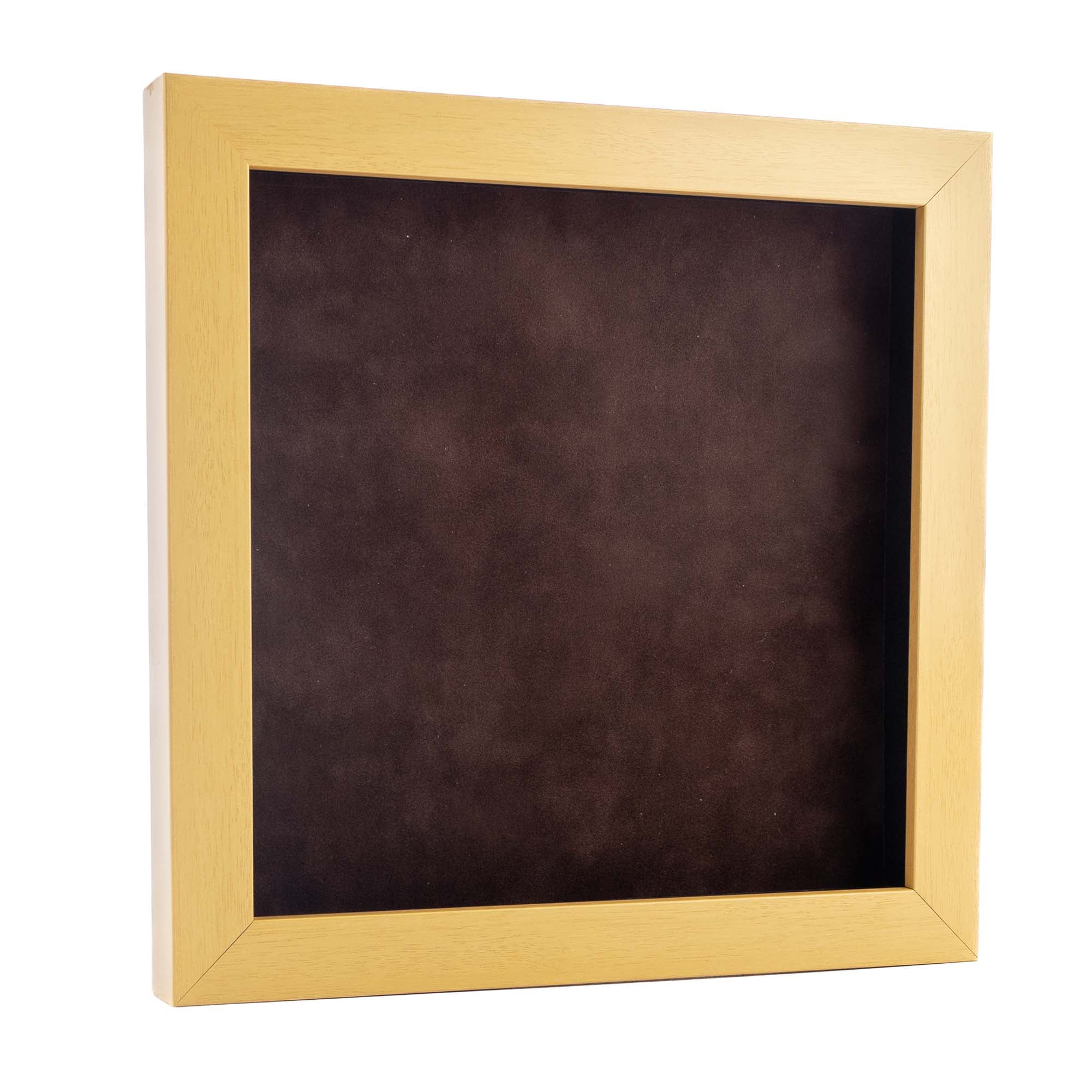 12x12 Shadow Box Frame Natural Wood | With a 3/4" Usable Display Depth ...