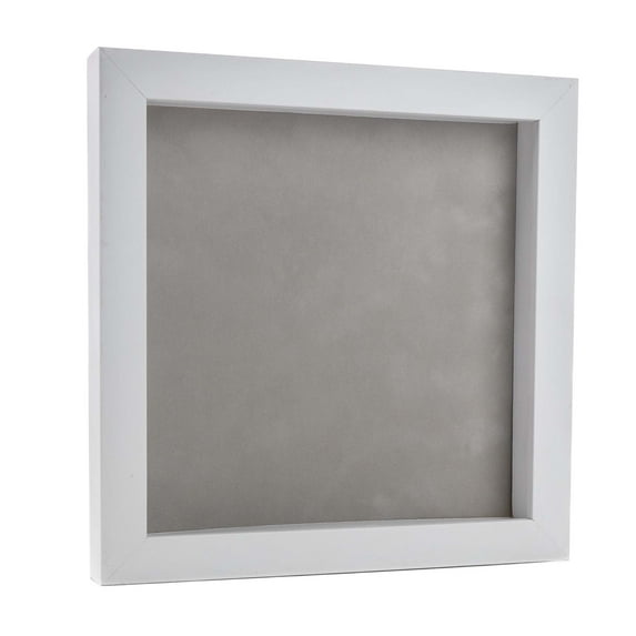 12x12 Shadow Box Frame White Wood | With a 3/4" Usable Display Depth ...